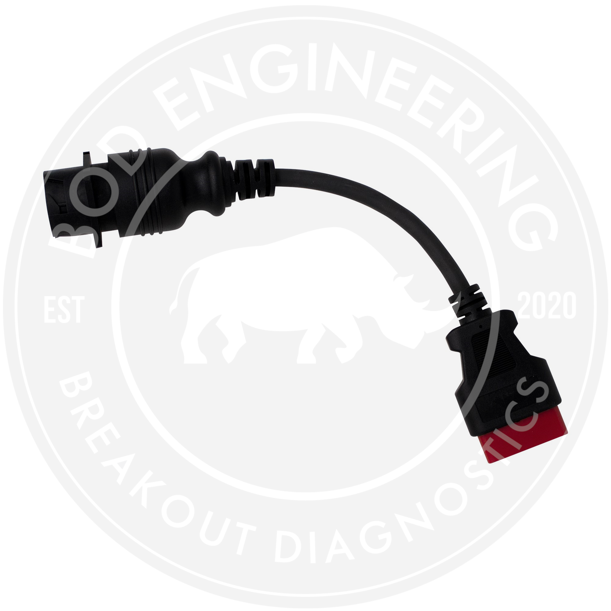 BOD Engineering Heavy Duty OBD2 To J1939 Diagnostic Adapter Cable Harness